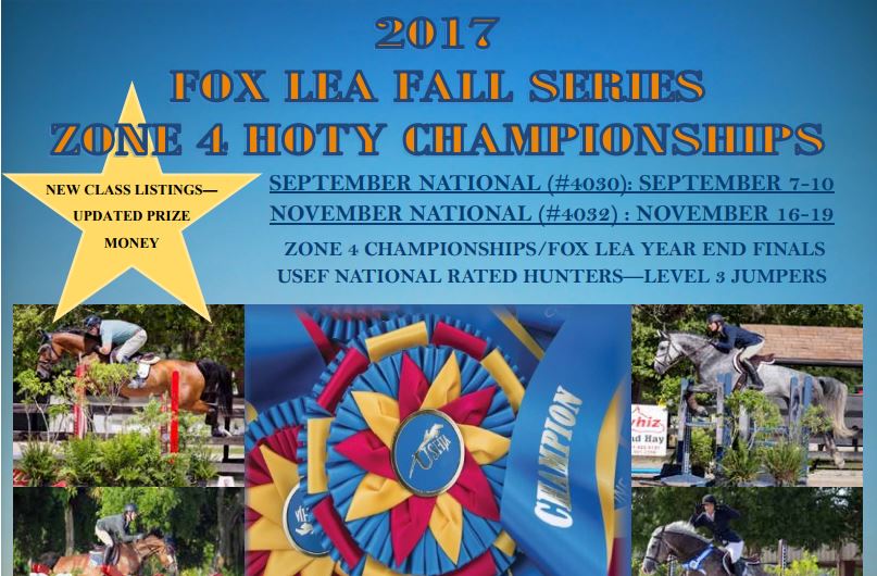 Fox Lea Farm Fall Prize List - Jumper Nation